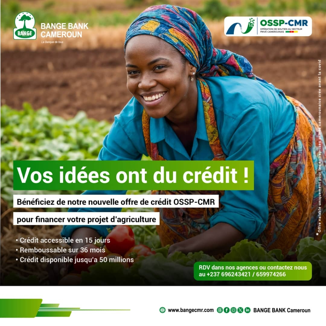 Bange Bank lance l'OSSP-CMR : Un financement à 5% pour stimuler le ...